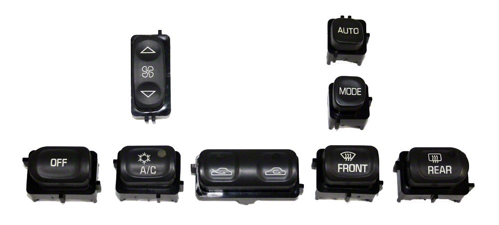 Corvette Climate Control Button Set (97-04 Corvette C5) - Free Shipping
