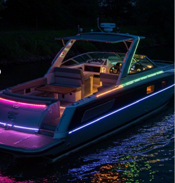 Corvette ColorTRAIL RGBW LED Tape Strip Lighting; 24-Foot (Universal ...