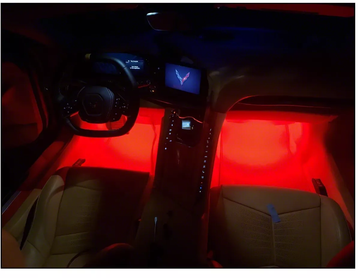 Corvette Complete Interior LED Lighting Kit; Green (20-26 Corvette C8 ...