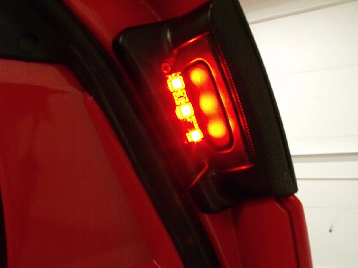 Corvette Door Handle and Puddle LED Light Kit; Superbright Orange (05 ...
