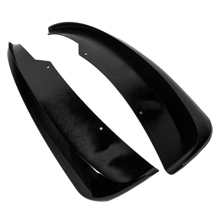 Corvette EOS Extended Package Rear Splash Guards; Gloss Black (97-04 ...