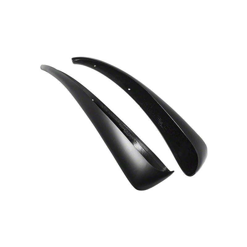 Corvette EOS Extended Package Rear Splash Guards; Primer Black (97-04 ...