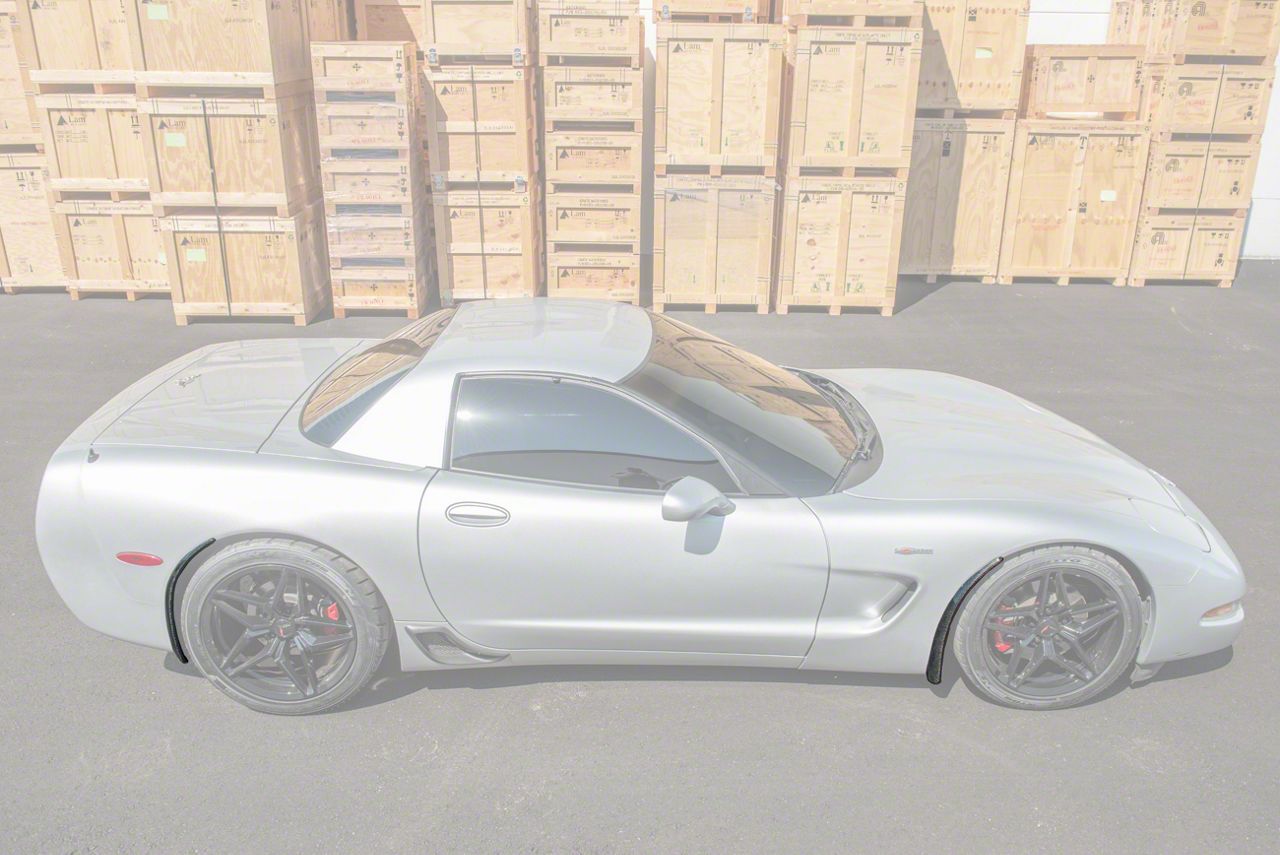 Corvette EOS Extended Package Splash Guards; Carbon Fiber (97-04 ...