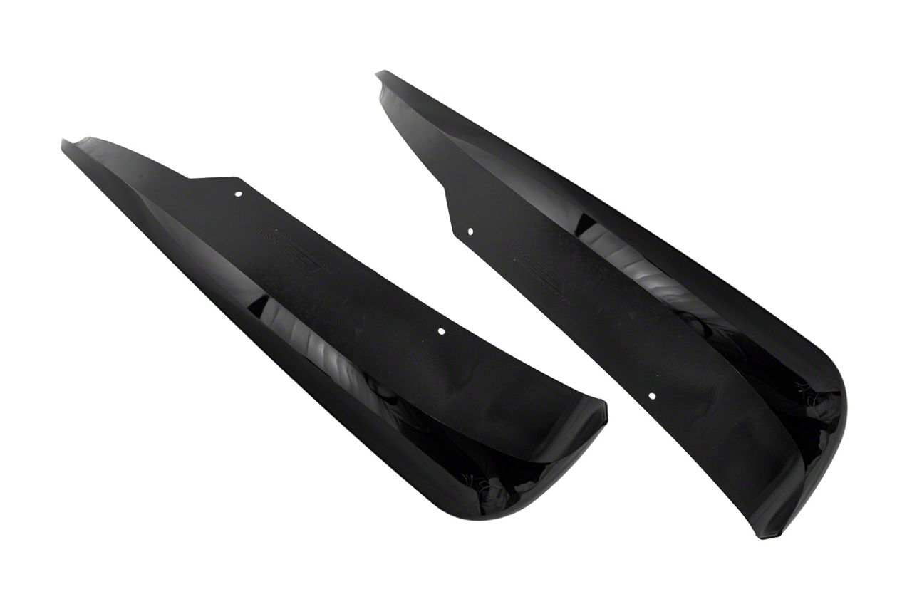 Corvette EOS Extended Package Splash Guards; Gloss Black (97-04 ...