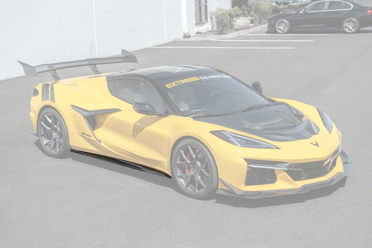 Corvette EOS Performance Package Side Skirt Rocker Panels; Carbon Fiber ...