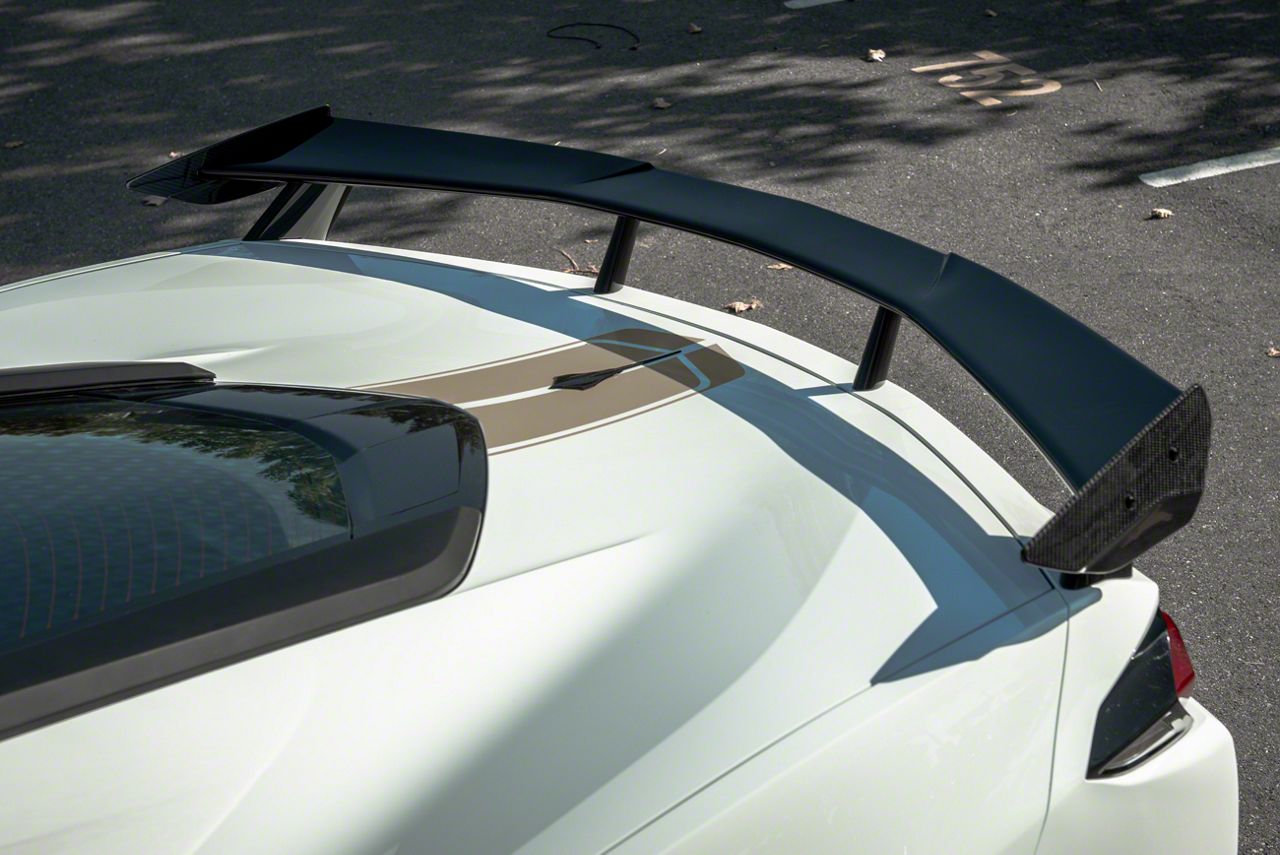 Corvette Factory Style Rear Spoiler Winglets; Carbon Fiber (20-25 ...