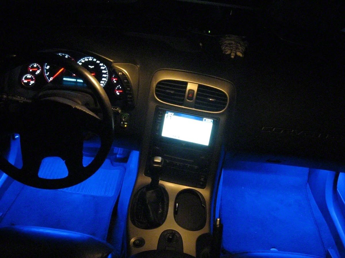 Corvette Footwell LED Lighting Kit; Orange (05-13 Corvette C6) - Free ...