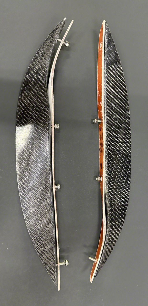 Corvette Front Downforce Canards; Carbon Fiber (06-13 Corvette C6 Grand ...