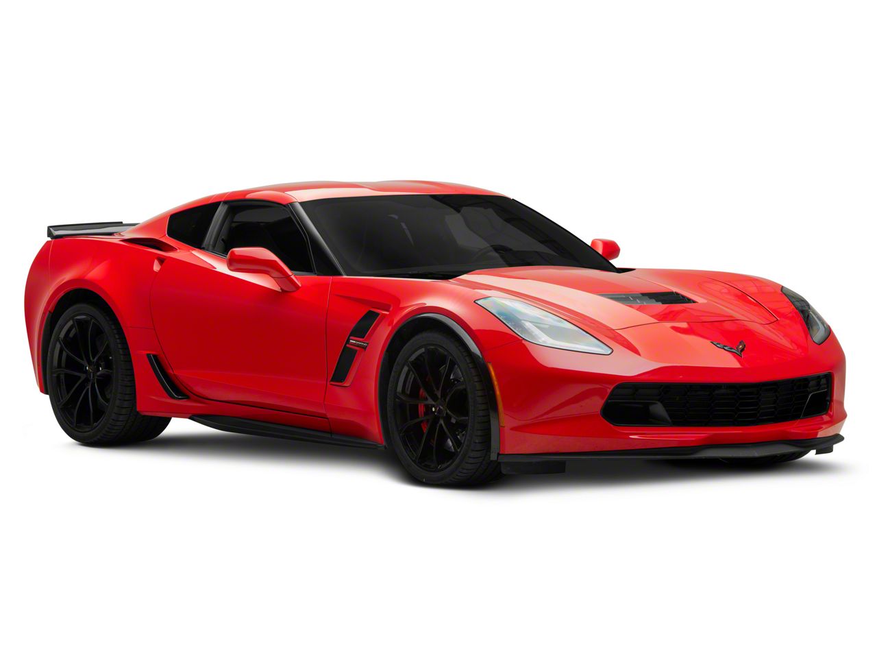 Corvette Front Fender Flare Wheel Trim; Carbon Flash Metallic (14-19 ...