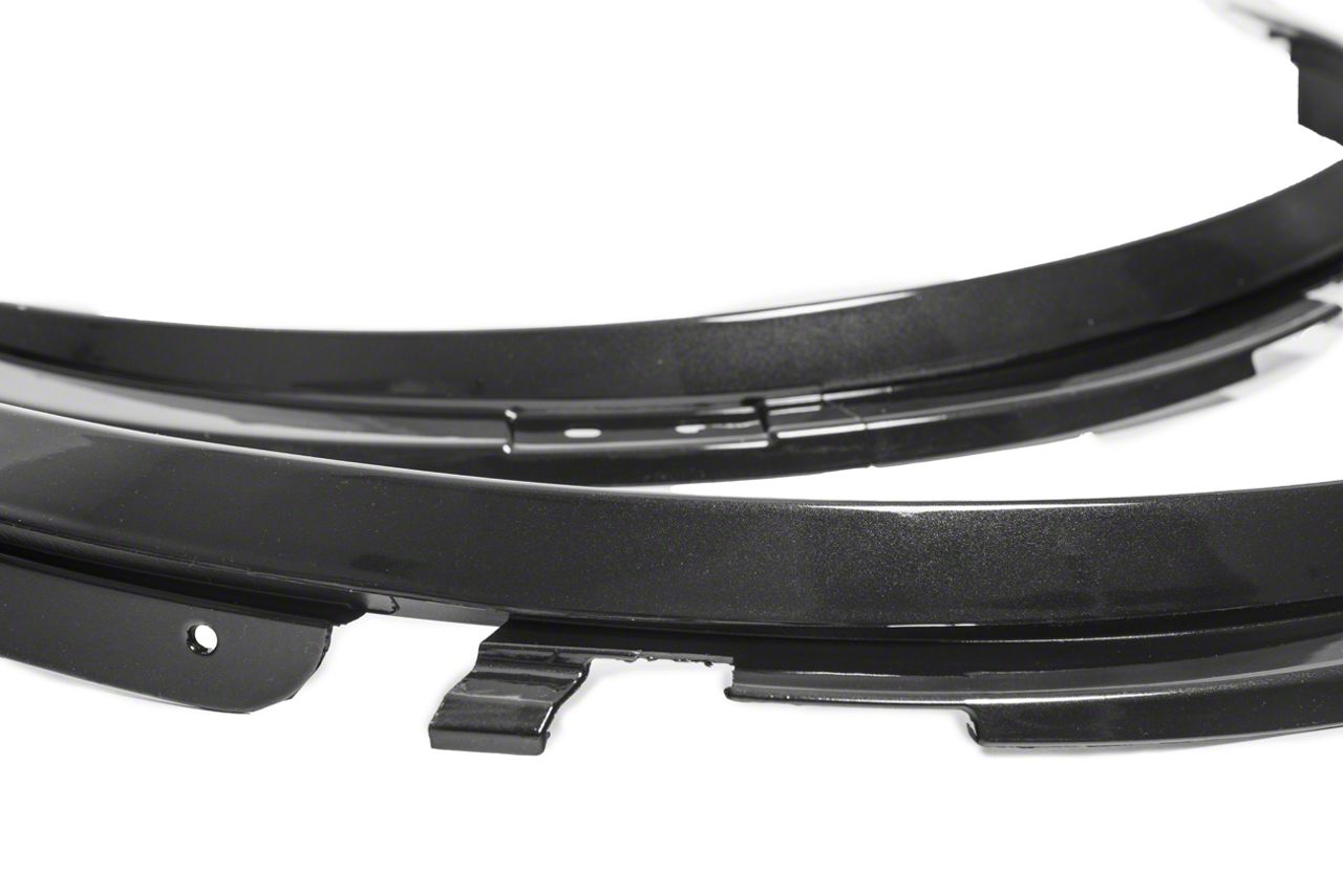 Corvette Front Fender Flare Wheel Trim; Carbon Flash Metallic (14-19 ...