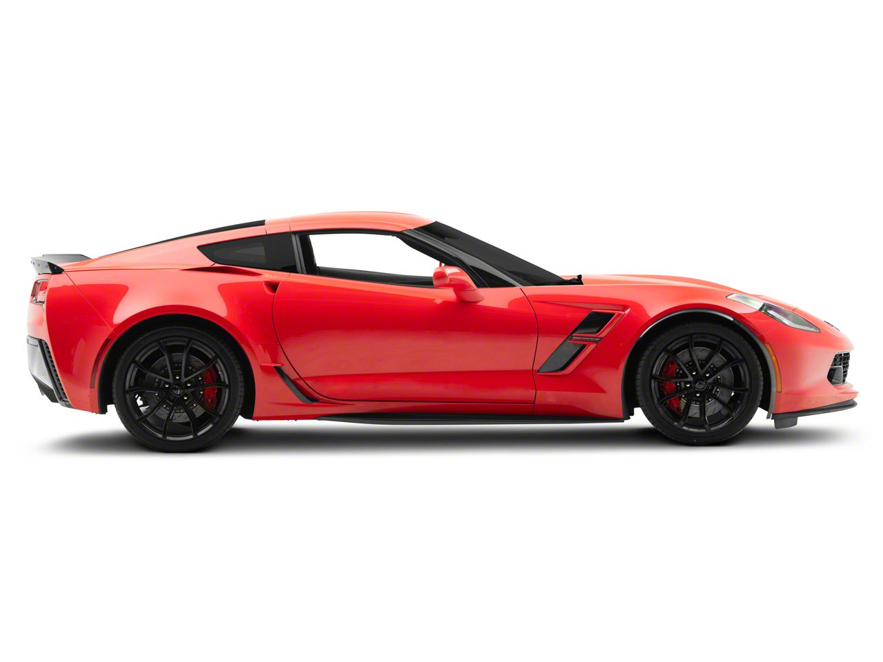 Corvette Front Fender Flare Wheel Trim; Carbon Flash Metallic (14-19 ...