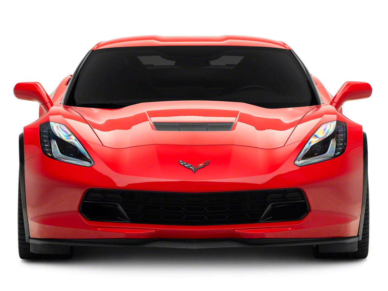 Corvette Front Fender Flare Wheel Trim; Carbon Flash Metallic (14-19 ...