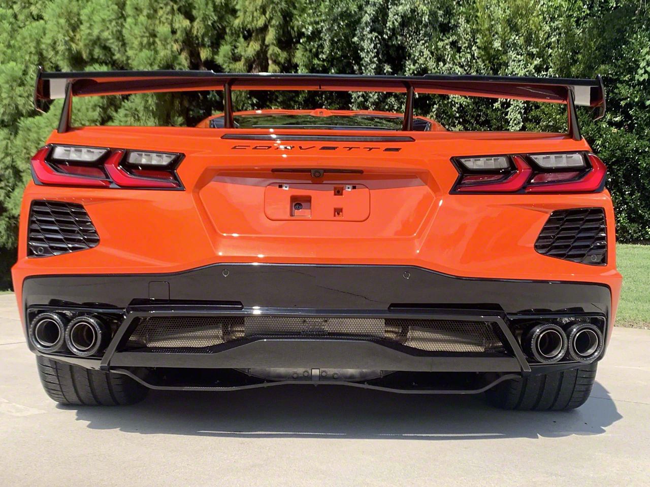 Corvette FUSION Axle-Back Exhaust System with Round Carbon Fiber Tips ...