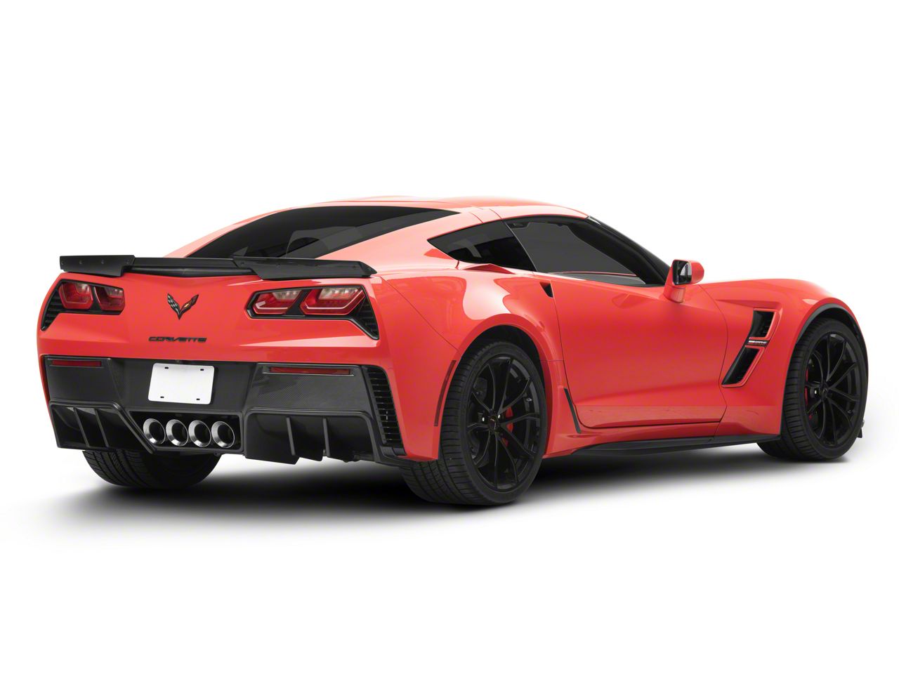 Corvette GM Factory Package Rear Bumper Diffuser; Carbon Fiber (14-19 ...