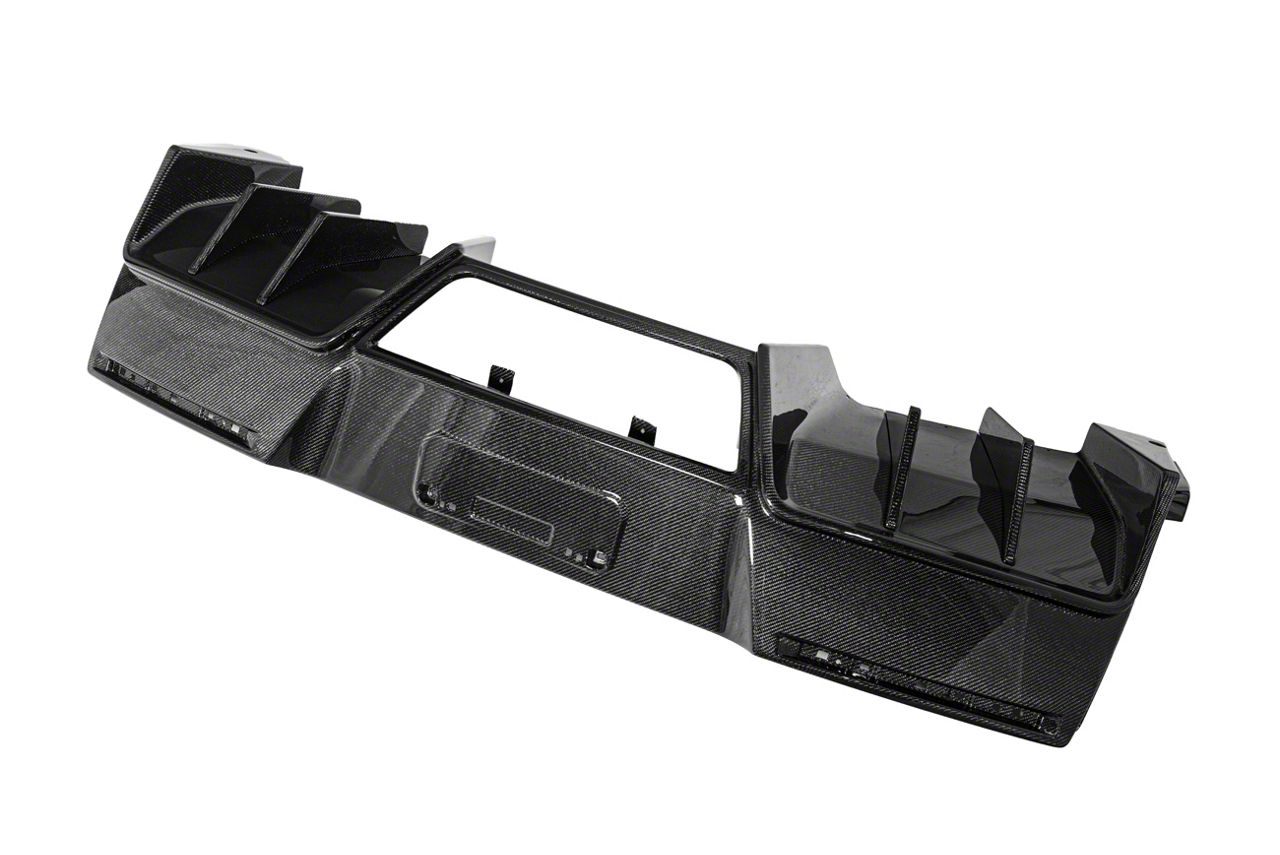 Corvette GM Factory Package Rear Bumper Diffuser; Carbon Fiber (14-19 ...