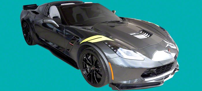Corvette Hash Marks; Carbon Flash (15-19 Corvette C7 Z06) - Free Shipping