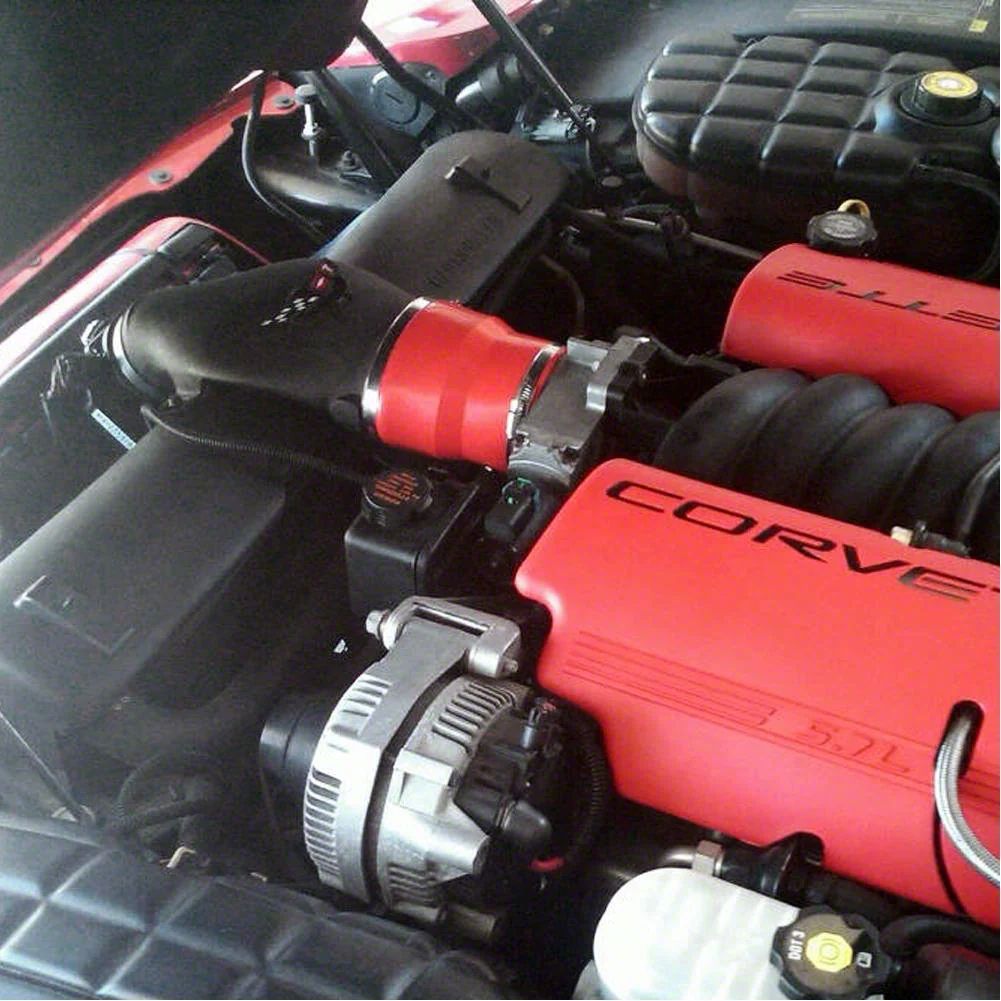 Corvette High Flow Power Air Intake Coupler; Red (97-04 Corvette C5 ...