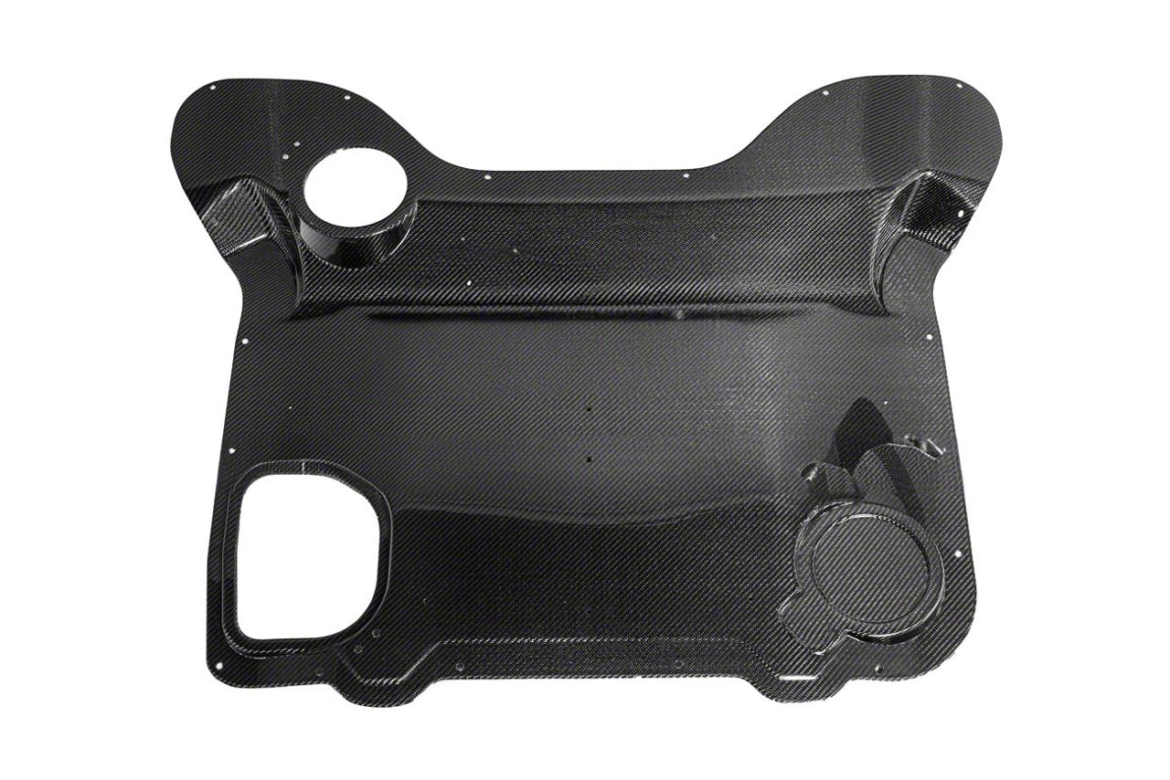 Corvette Engine Bay Panel Cover; Non-Exposed; Carbon Fiber (20-25 ...