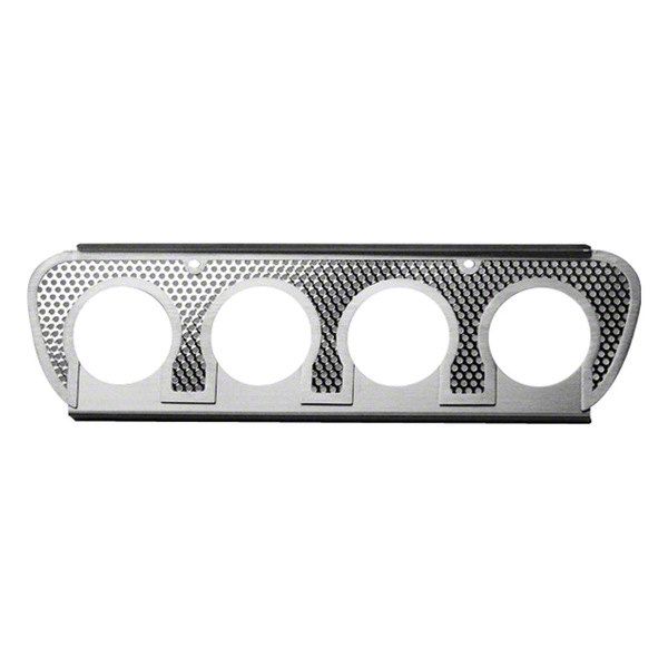Corvette Illuminated Exhaust Filler Panel; Perforated Stainless; Red ...