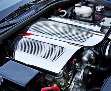 Corvette Illuminated Low Profile Plenum Cover; Perforated Stainless ...