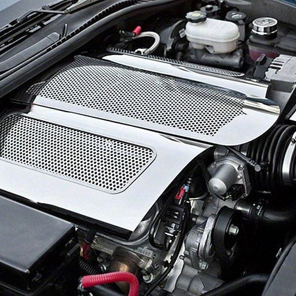Corvette Illuminated Low Profile Plenum Cover; Perforated Stainless ...