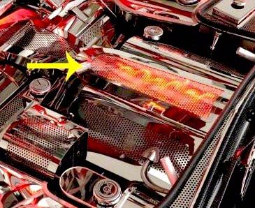 Corvette Illuminated Low Profile Plenum Cover; Perforated Stainless ...