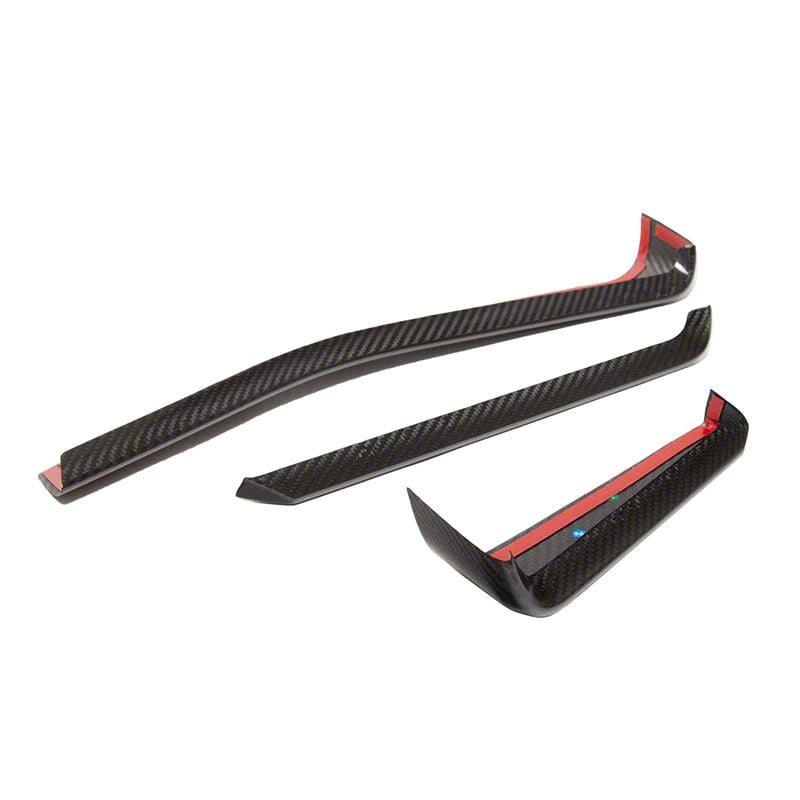 Corvette Interior Dash Trim Covers; Carbon Fiber (20-26 Corvette C8 ...