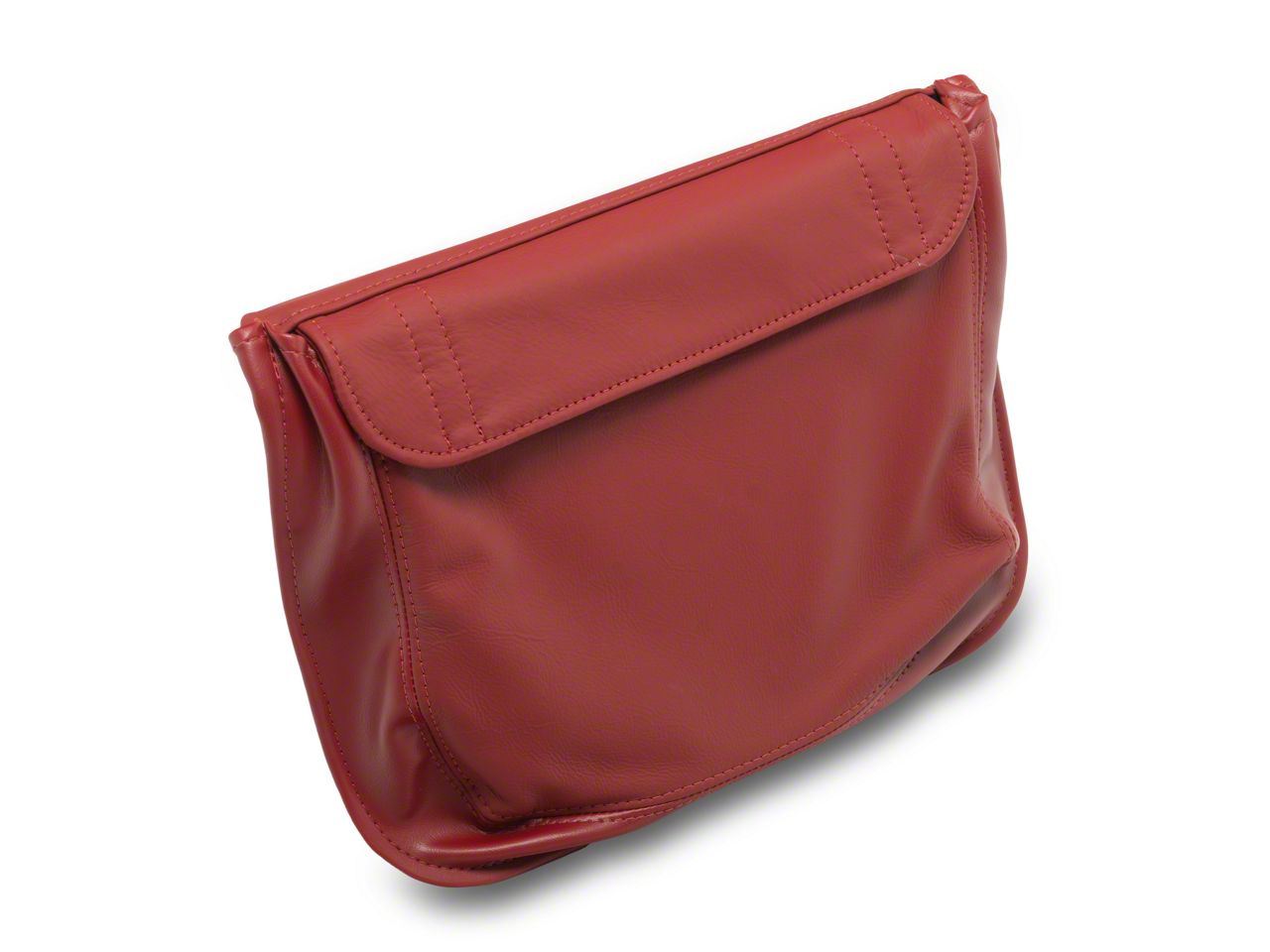 Corvette Leather Route Bag; Monterey Red - Free Shipping