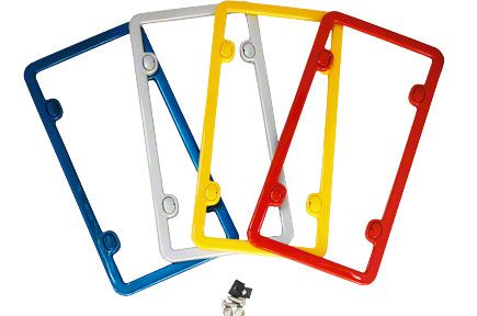 Corvette Rear License Plate Frame; Victory Red (05-13 Corvette C6 ...