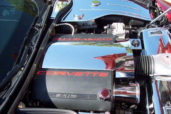 Corvette Low Profile Plenum Cover; Polished (97-04 Corvette C5) - Free ...