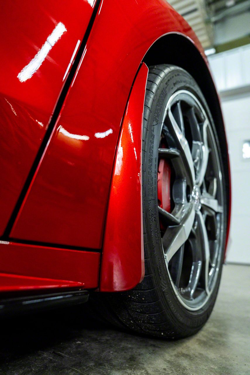 Corvette Molded Splash Guards; Rear; Elkhart Lake Blue Metallic (20-26 ...