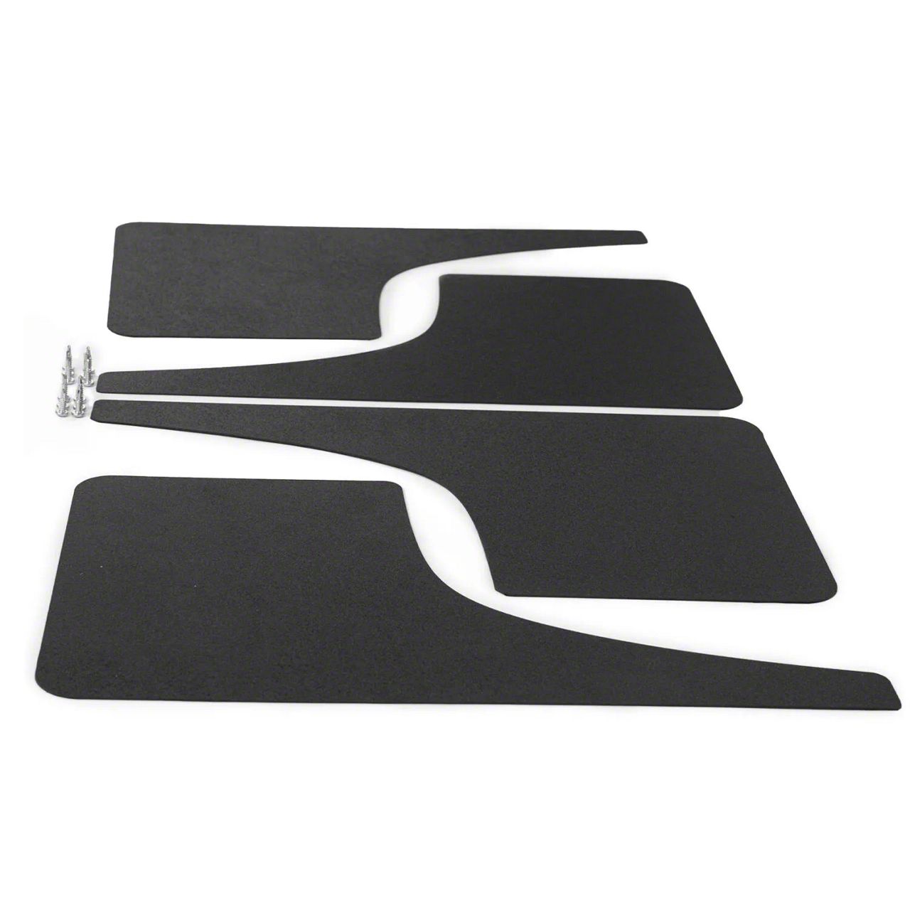Corvette Mud Flaps; Front and Rear; Matte Black Vinyl (20-25 Corvette ...