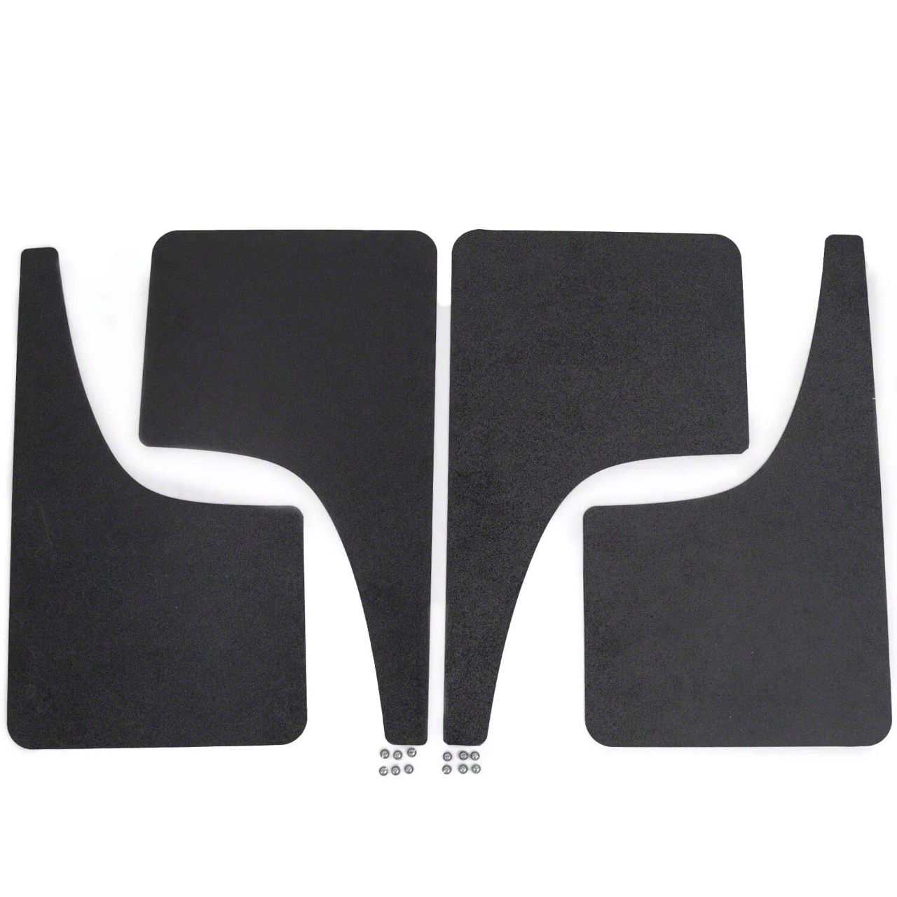 Corvette Mud Flaps; Front and Rear; Matte Black Vinyl (20-24 Corvette ...