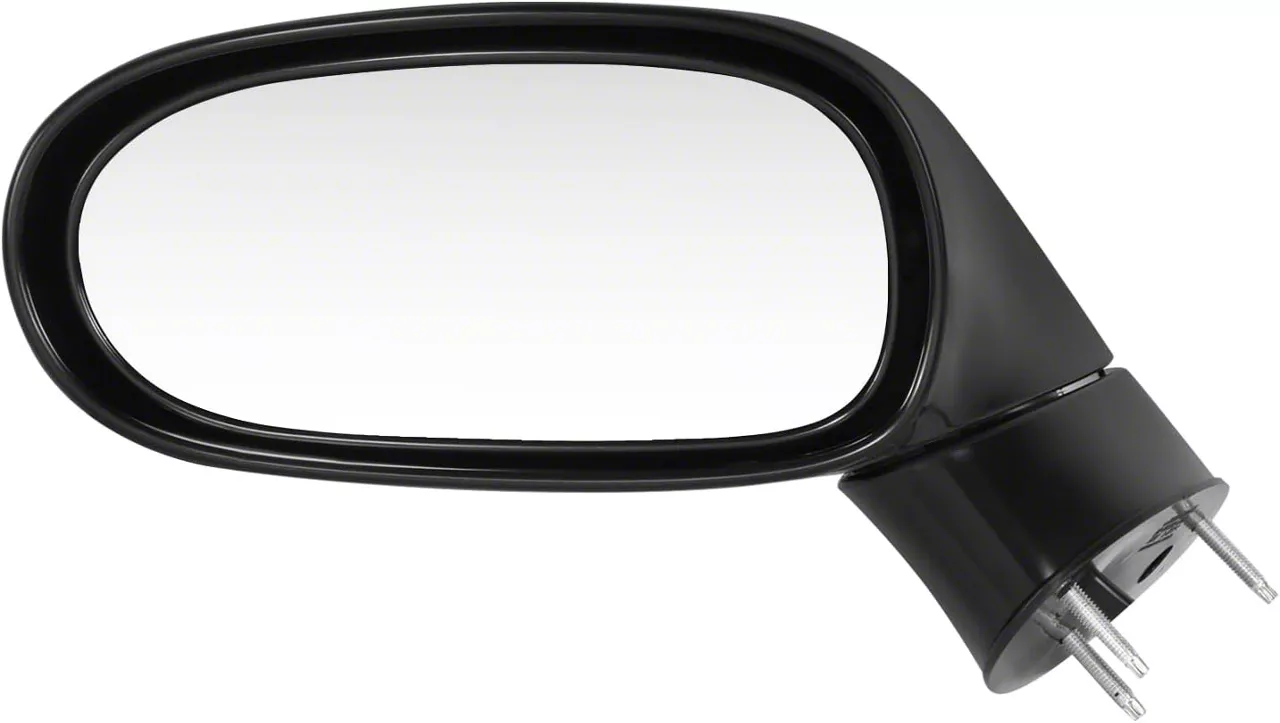 Corvette OE Style Powered Heated Side Mirror; Black; Driver Side (05-13 ...