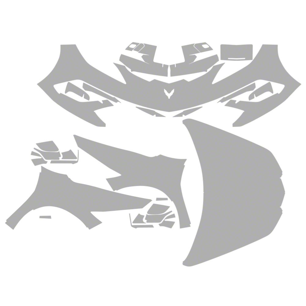 Corvette Paint Protection PPF Pre-Cut Kit; Complete Full Front Kit ...