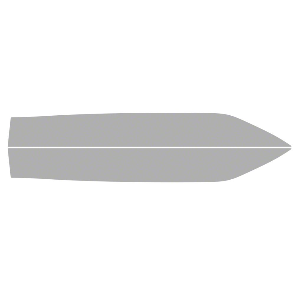 Corvette Paint Protection PPF Pre-Cut Kit; Front Door Panels; Gloss (20 ...