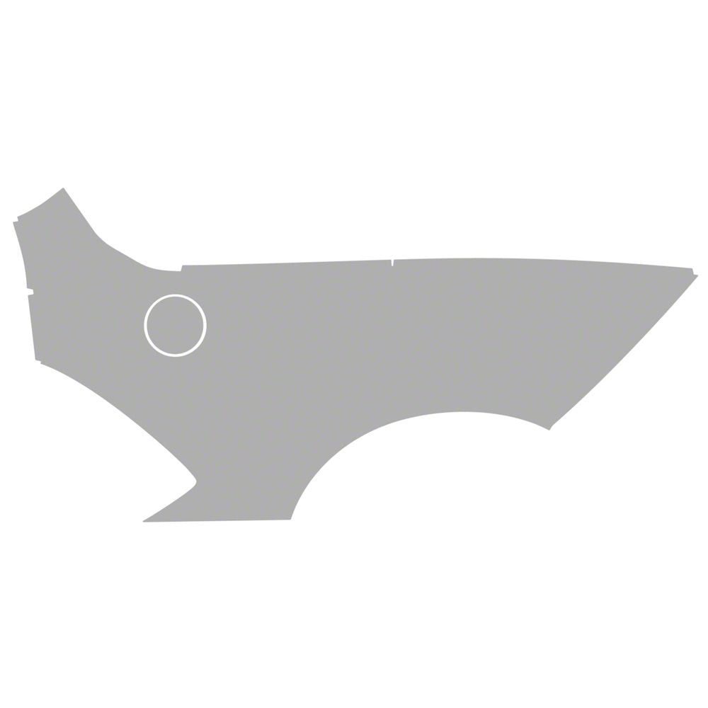 Corvette Paint Protection PPF Pre-Cut Kit; Rear Driver Side Quarter ...
