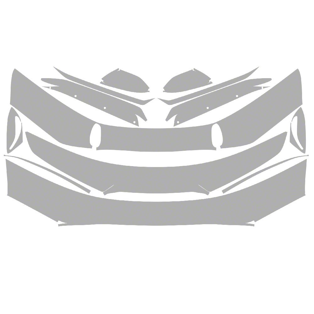 Corvette Paint Protection PPF Pre-Cut Kit; Rear Spoiler; Gloss (23-26 ...