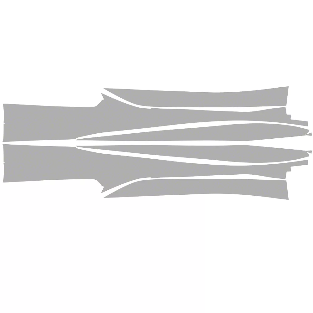 Corvette Paint Protection PPF Pre-Cut Kit; Rocker Panels; Gloss (23-26 ...