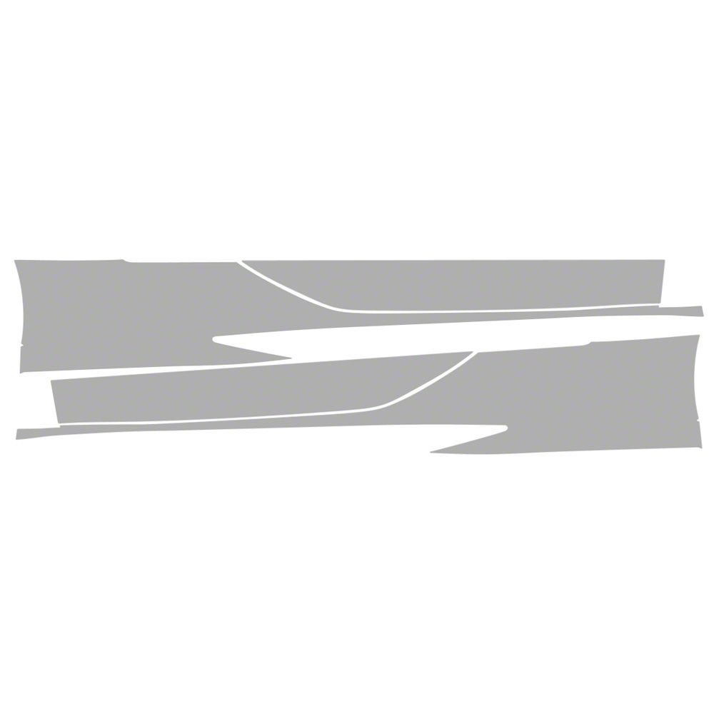 Corvette Paint Protection PPF Pre-Cut Kit; Rocker Panels; Gloss (20-24 ...