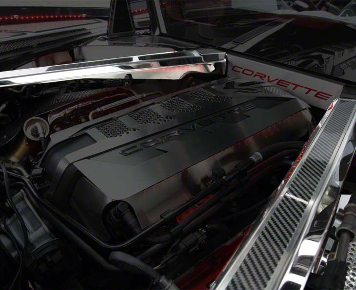 Corvette Perforated Header Guard Cover Kit with Rear Crossmember Covers ...