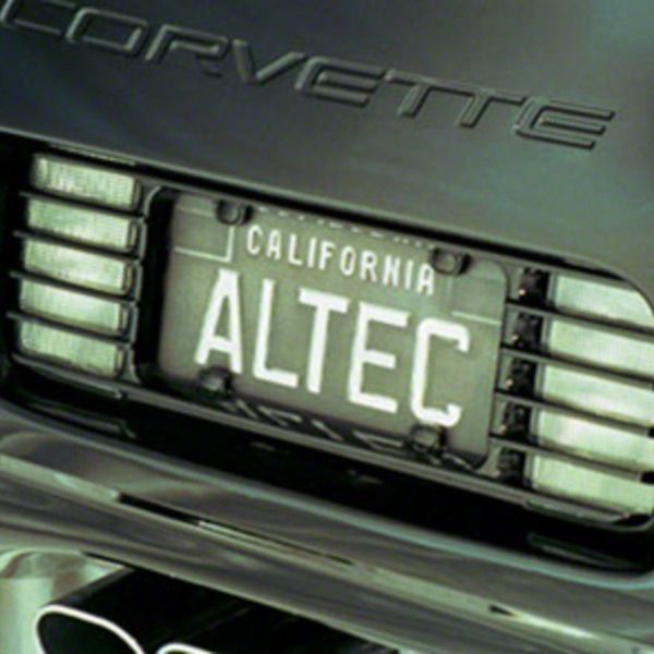 Altec Corvette Phantom Rear License Plate Frame; Electron Blue 412-21U ...