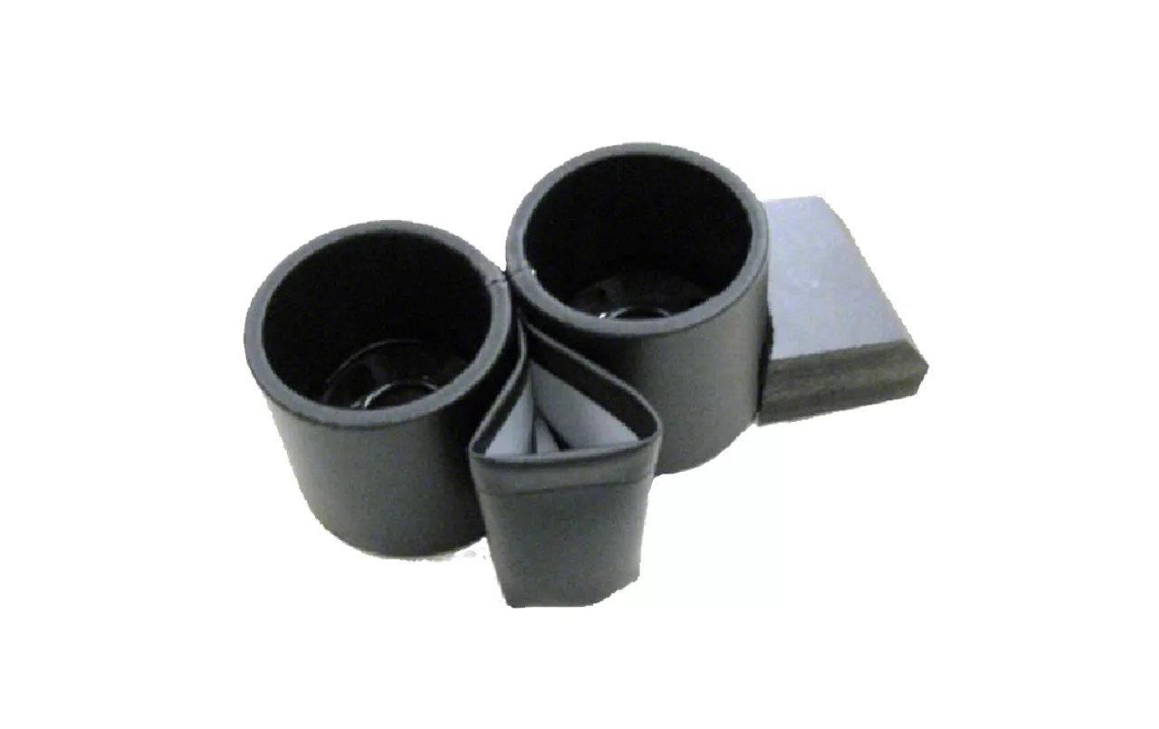 Corvette Plug-N-Chug Dual Drink Holders; Carbon Fiber Black (97-04 ...