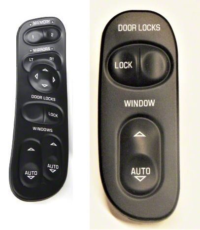Corvette Power Window / Door Lock Switches with Memory Option (97-04 ...