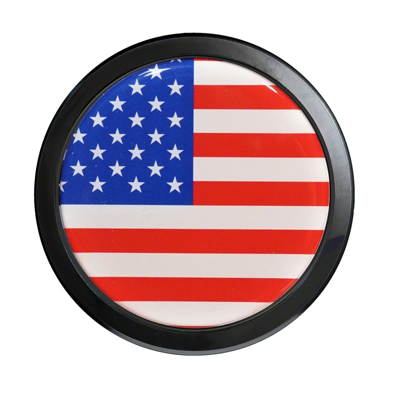 Grillebadgestore Corvette Premium Aluminum Grille Badge; Round USA Flag ...