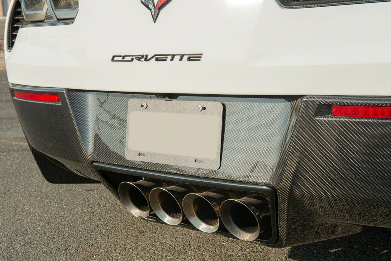 Corvette Rear Bumper Diffuser; Carbon Fiber (14-19 Corvette C7) - Free ...