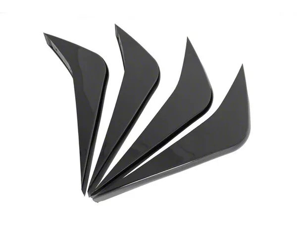 Corvette Rear Bumper Diffuser Fins; Carbon Flash Metallic (14-19 ...