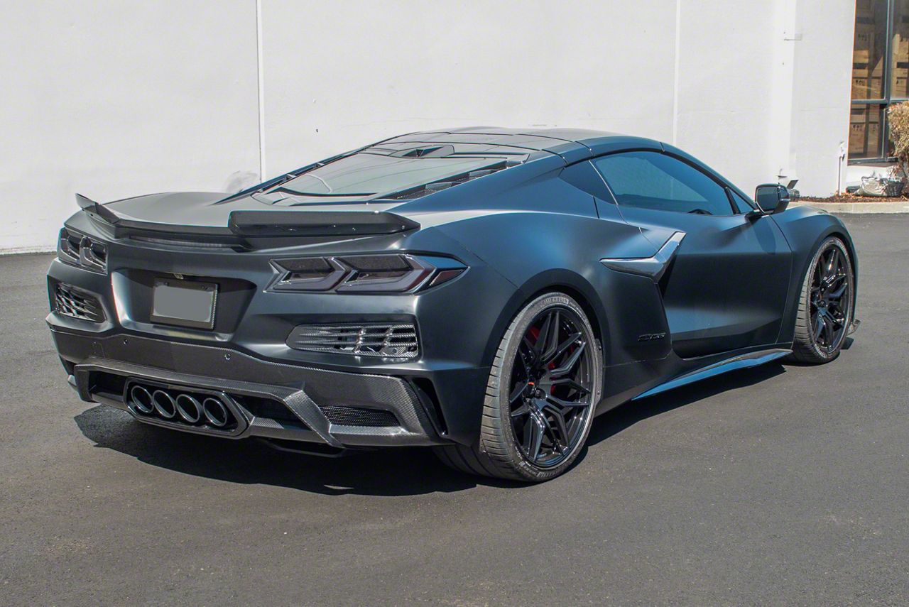 Corvette Rear Bumper Grille Vent; Carbon Fiber (23-25 Corvette C8 Z06 ...