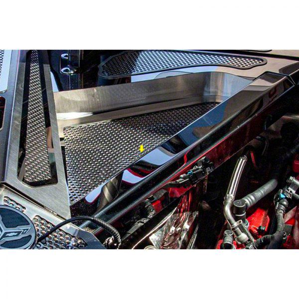 Corvette Rear Crossmember Covers Top Plate; Polished (20-26 Corvette C8 ...