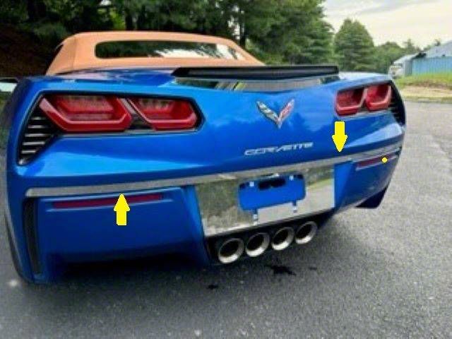 Corvette Rear Deck Trim Accent; Stainless Steel (14-19 Corvette C7 ...
